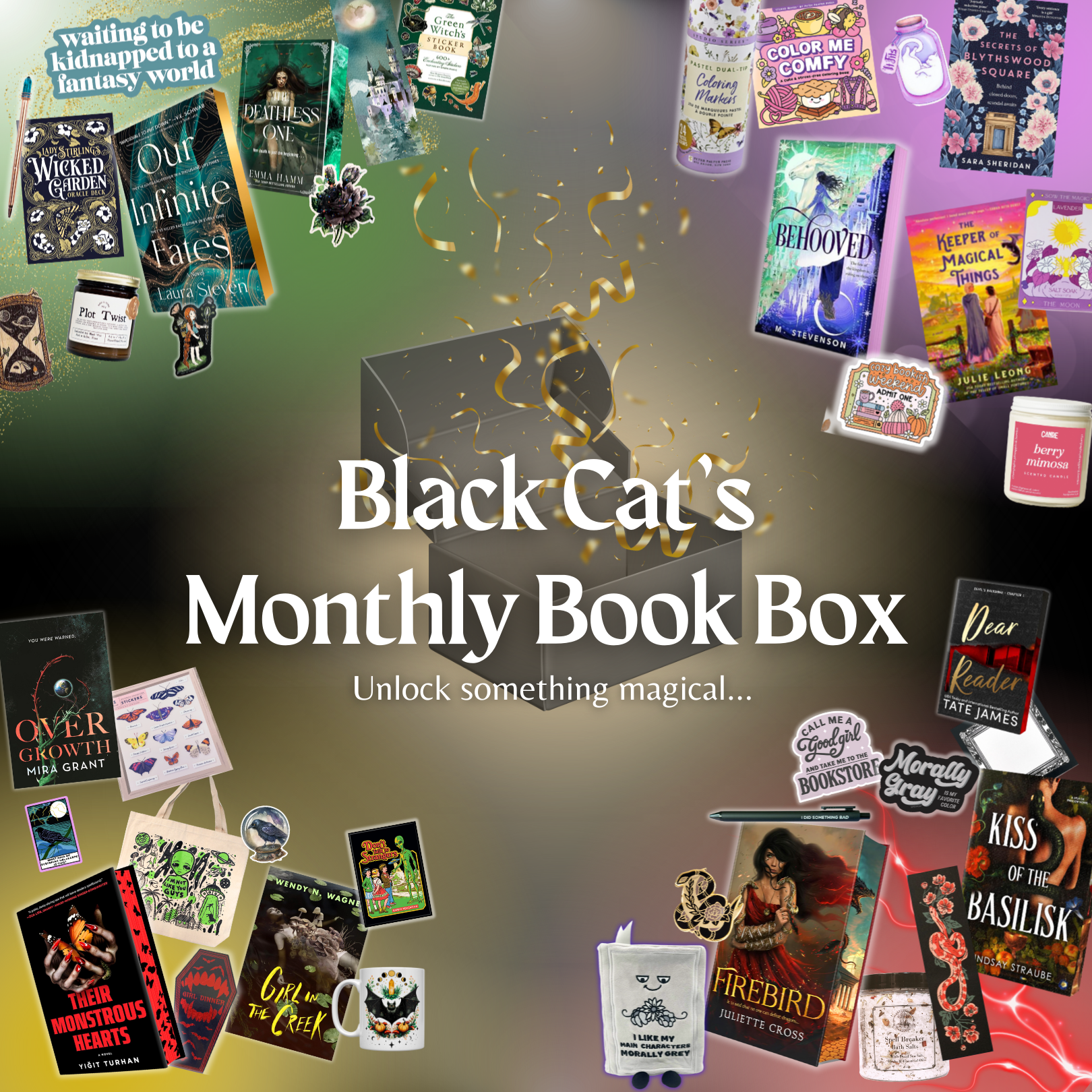 Black Cat's Monthly Book Boxes